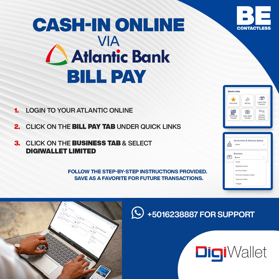 Atlantic Bank Transfer to DigiWallet – DigiWallet Ltd
